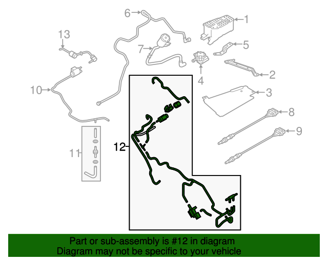 2021 Audi S4 Vacuum Tube 06M-131-055-GN | Audi USA Parts