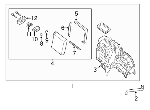 Condenser, Compressor & Lines for 2016 Nissan Pathfinder | Nissan OEM ...