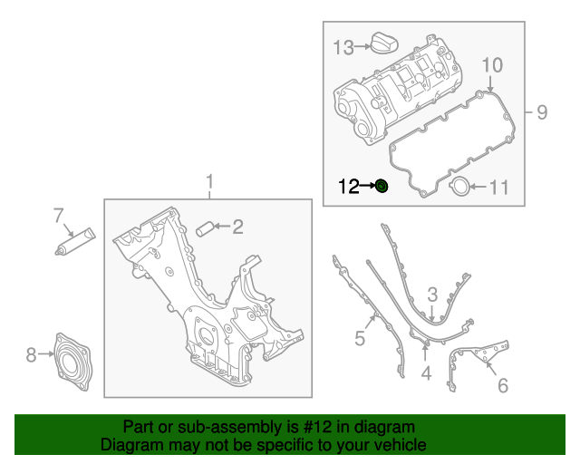 2010-2016 Porsche Panamera Valve Cover O-Ring 948-105-938-00 | Sunset ...