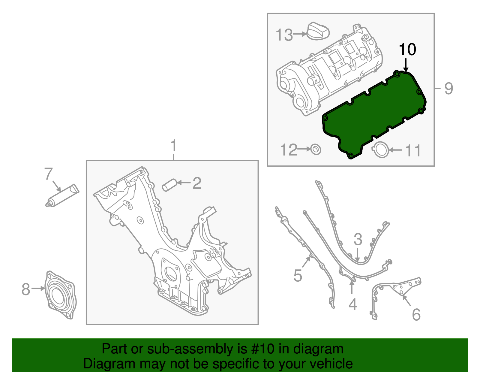2008-2018 Porsche Valve Cover Gasket 948-105-935-01 | OEM Parts Online
