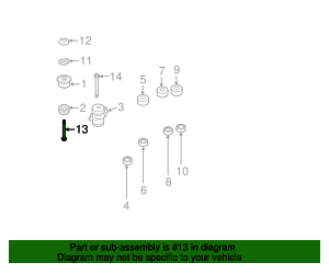 1998-2011 Ford Mount Bolt -N800442-S436 | TascaParts.com