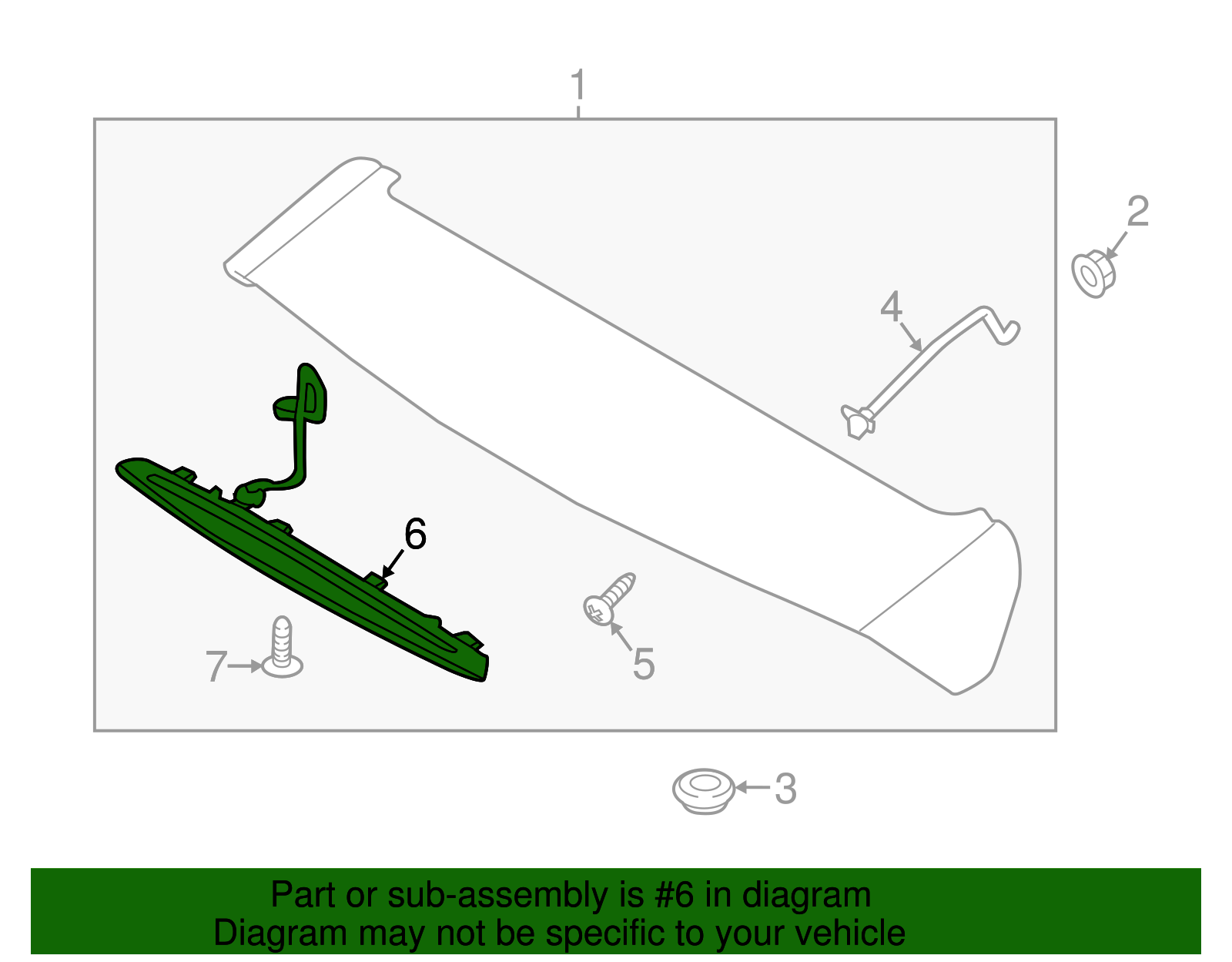 92700-G5000 - High Mount Lamp 2017-2022 Kia | Kia.Parts Store