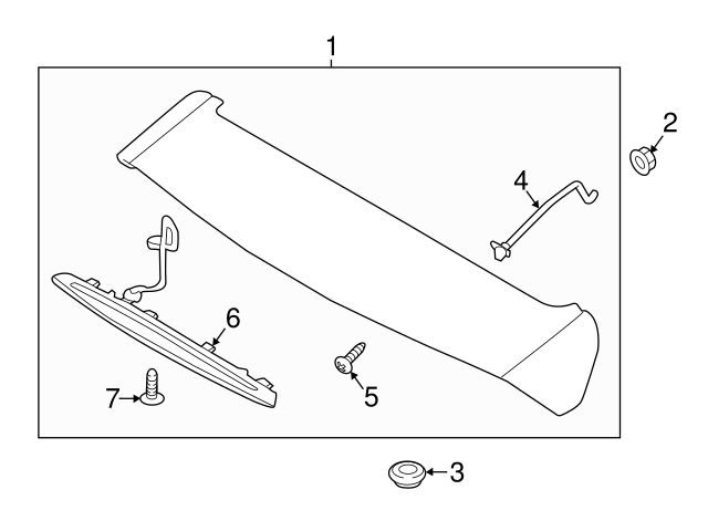 2017-2022 Kia Rear Spoiler 87210-G5000 | OEM Parts Online