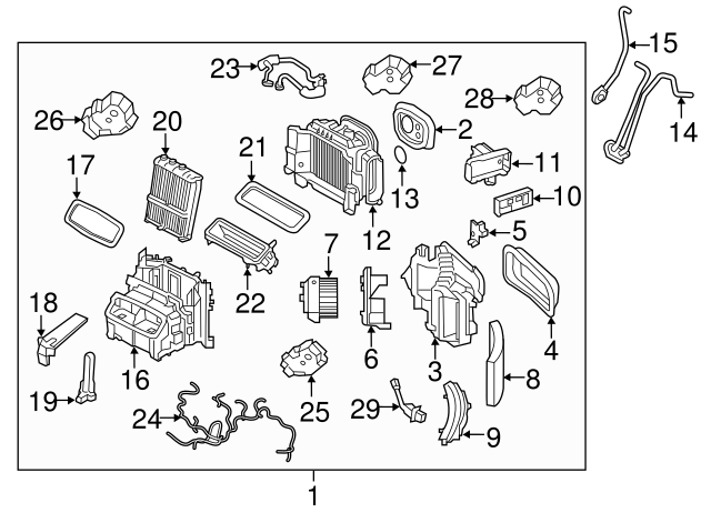 2016-2024 Volvo Evaporator Core 32392952 | Genuine Volvo Replacement Parts