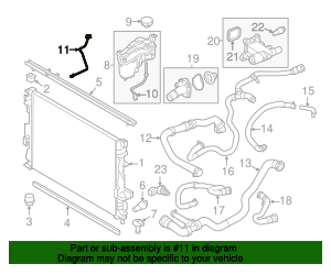 2012-2015 Land Rover Range Rover Evoque Overflow Hose LR024251 | OEM ...