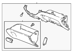 2018-2023 Chevrolet Traverse Glove Box Assembly 84370499 | Auto Parts ...