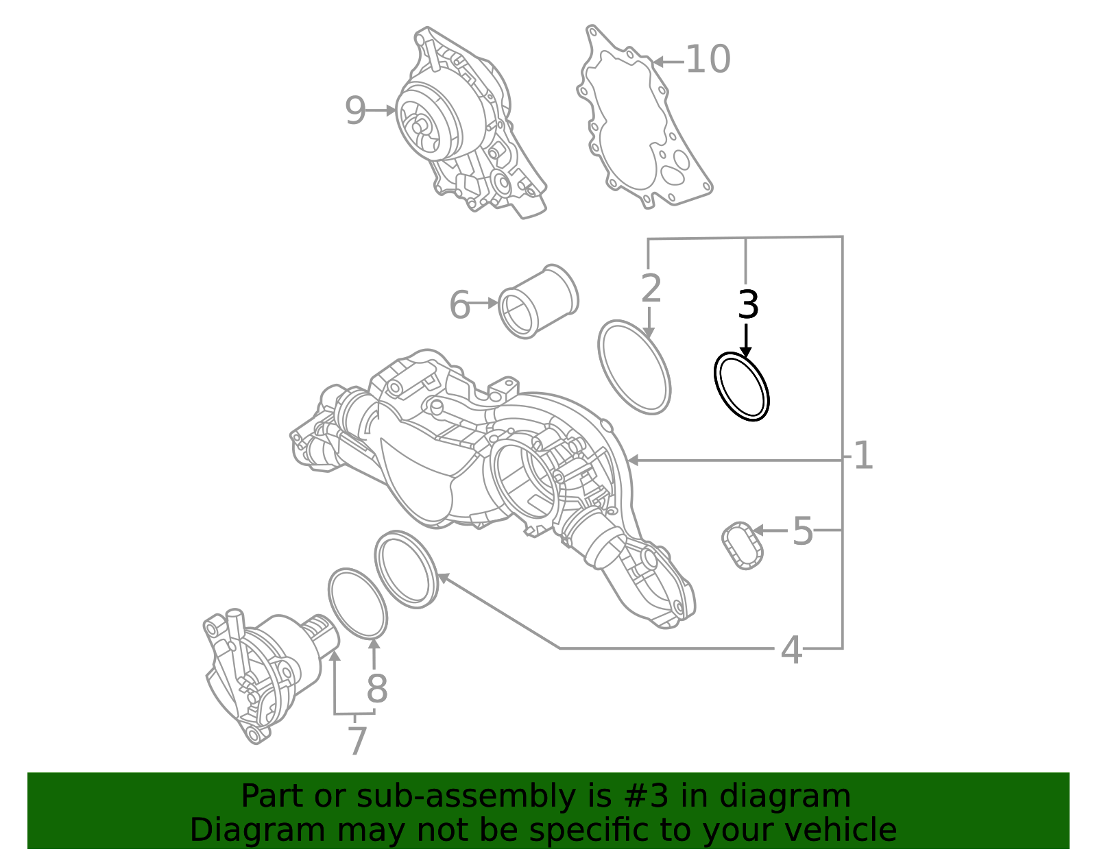 2019-2025 Audi Distributor O-Ring WHT-007-814 | Genuine Audi Part