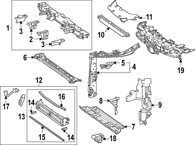 2023-2024 Toyota Crown Radiator Support Air Deflector 16593-25310 ...