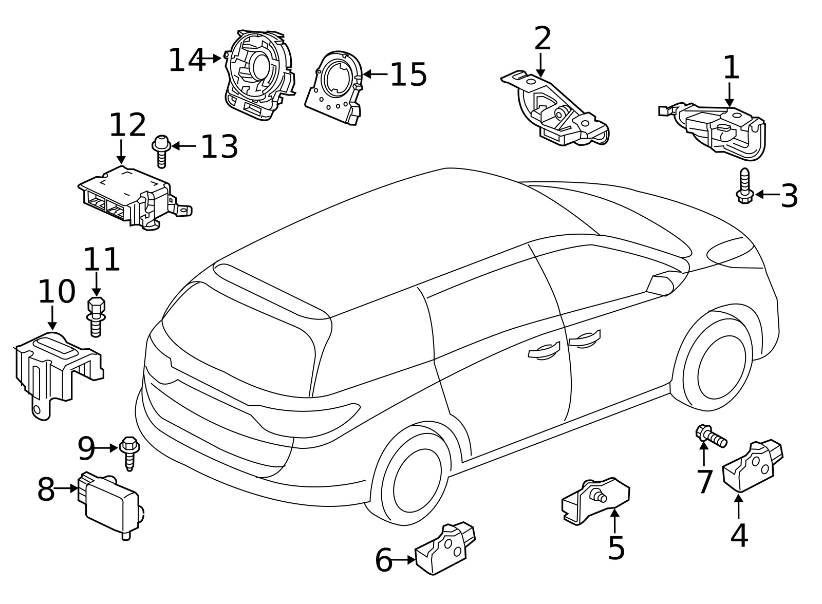 2012-2021 Honda Sensor Assembly, Steering 35000-T0A-003 | Parts Classic ...