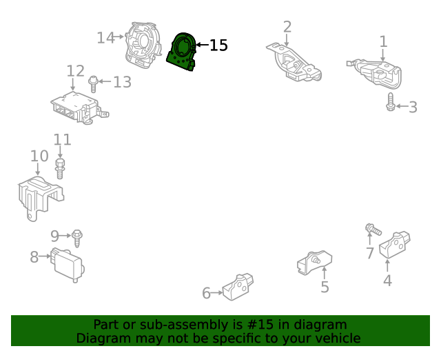 35000-T0A-003 - Angle Sensor 2012-2024 Honda | Honda Parts Online