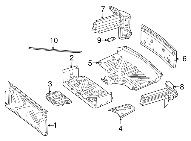 231-610-02-00 - Spare Tire Panel 2013-2020 Mercedes-Benz | Mercedes ...