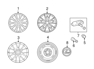 4261A-53190 - Wheel, Alloy 2010-2014 Lexus IS F | Lexus of Stevens ...