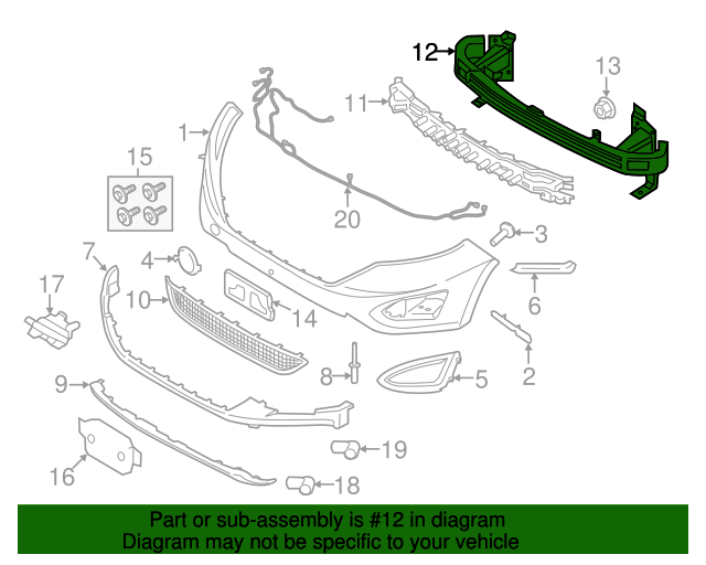 Genuine OEM Ford Part - Impact Bar FT4Z-5810852-C | Genuine OEM Ford ...