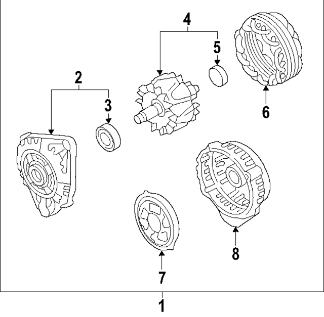 2009-2014 Nissan Murano Rectifier 23124-JA11A | Hoffman Nissan Parts