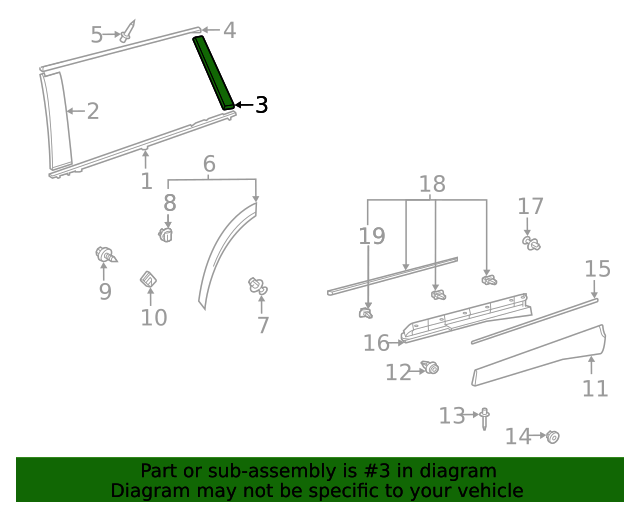 75766-0E050 - Rear Applique - 2020-2024 Toyota Highlander | OEM Genuine ...