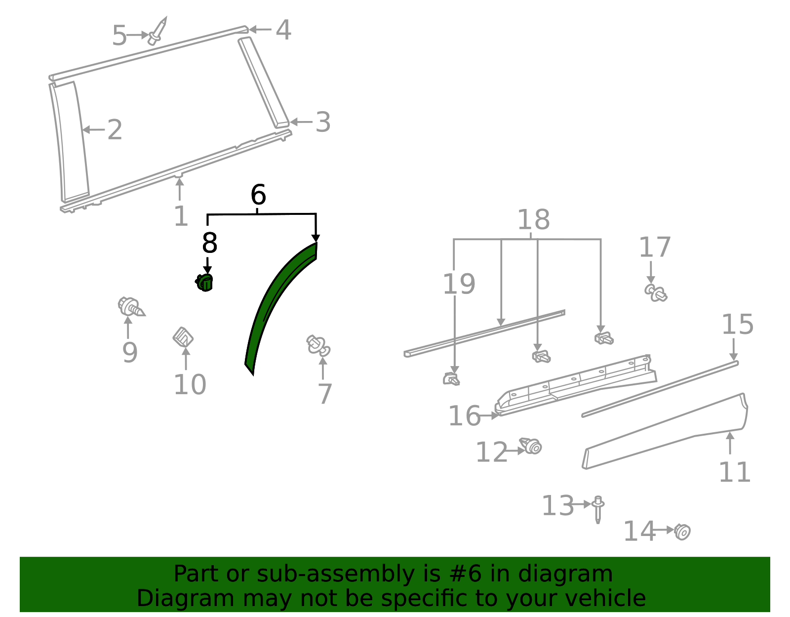 Genuine Toyota Lower Molding part# 75077-0E040 for 2020-2024 Toyota ...