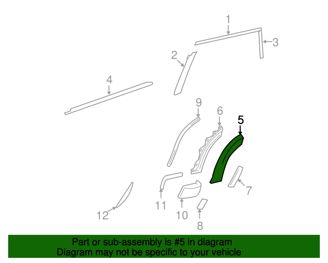 61681-0R901 - Fender Flare - 2006-2012 Toyota RAV4 | OEM Genuine Toyota ...