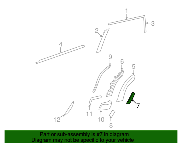 2006-2012 Toyota RAV4 Flare Tape 75987-0R010 | Toyota Parts Center