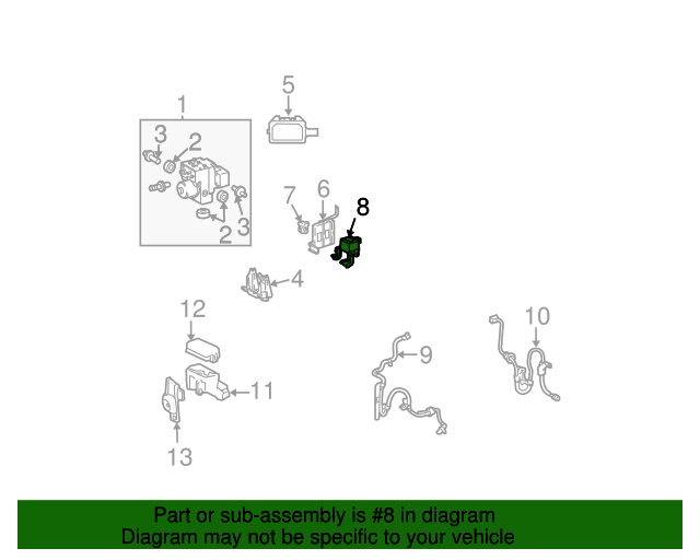 2002-2003 Toyota Camry Yaw Sensor 89180-33020 | OEM Parts Online