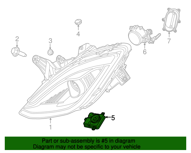 2013-2020 Mopar High Intensity Discharge Lighting Ballast 68170821AA ...
