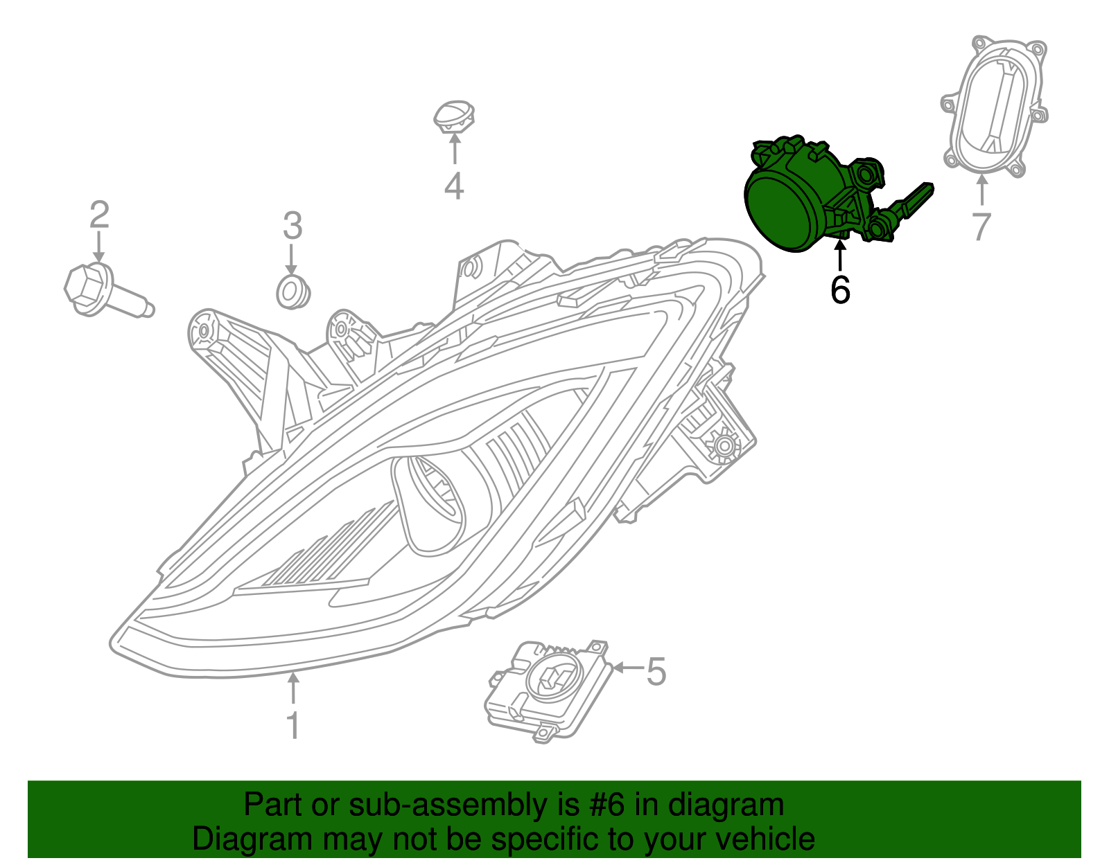 2011-2023 Mopar Headlamp Bulb L0000D3S | Mopar Parts Canada