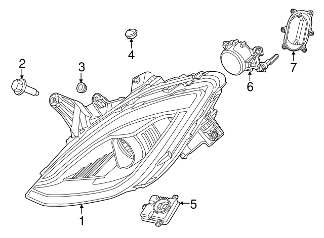 2011-2023 Mopar Headlamp Bulb L0000D3S | TascaParts.com
