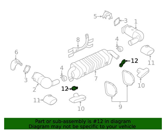 997-111-240-30 - Tailpipe Extension Clamp 2009-2019 Porsche ...