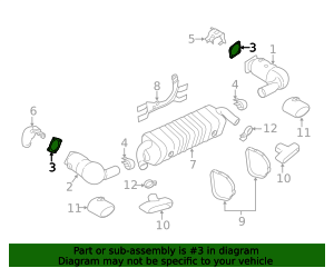 2017-2019 Porsche 911 Catalytic Converter Gasket 9P1-251-263 | Sunset ...