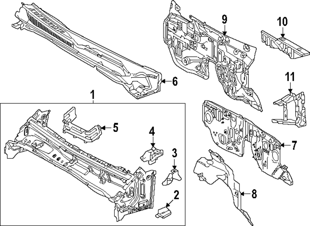 55101-04540 - Dash Panel - 2024 Toyota Tacoma | OEM Parts To You