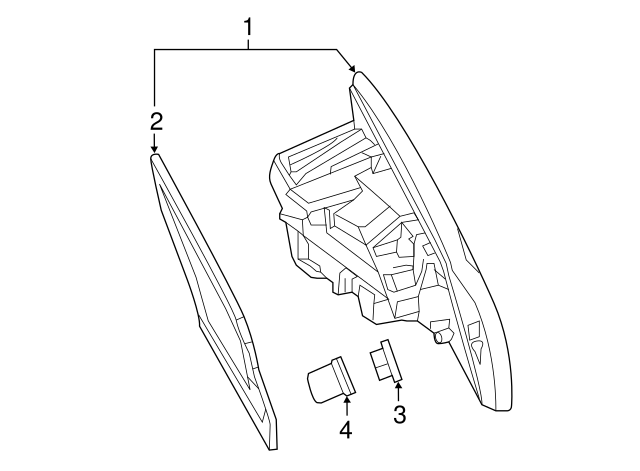 2016-2019 Mercedes-Benz Backup Lamp Assembly Gasket 292-826-04-00-65 ...