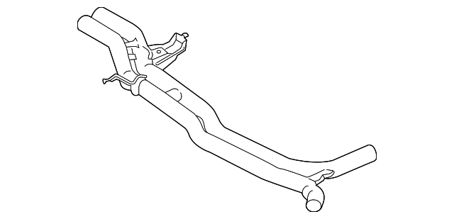 2015-2021 Porsche Macan Exhaust Pipe 95B-253-487-NY | Sunset Porsche Parts