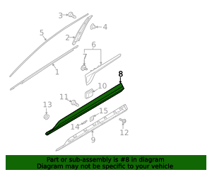 2021-2022 Kia Sorento Body Side Molding 87721-R5000 | QuirkParts