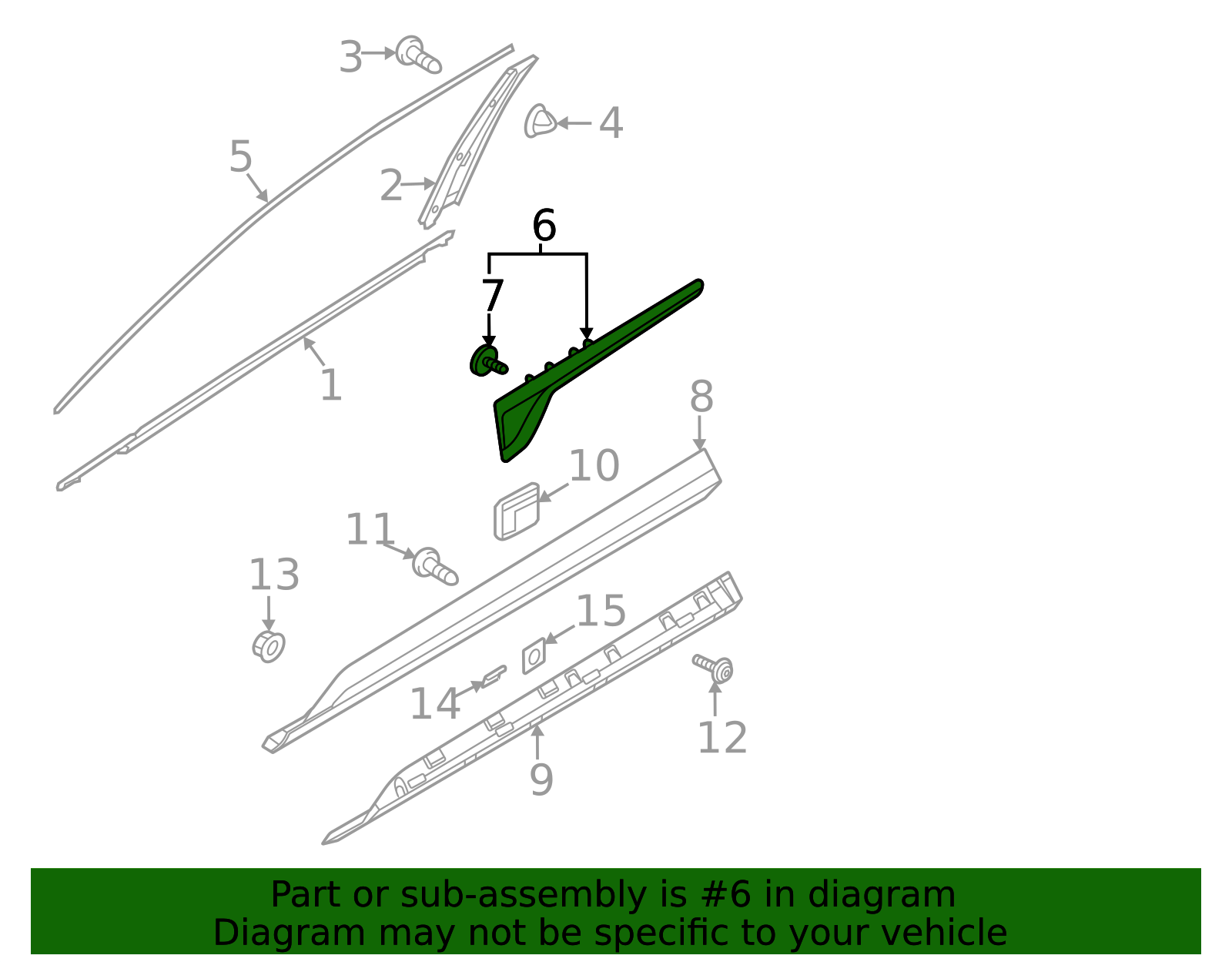877G2-R5100 - Upper Molding 2021-2023 Kia Sorento | Kia.Parts Store