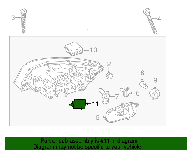 31297941 - Hid Headlamp Components - 2010-2018 Volvo | Volvo OEM Parts ...
