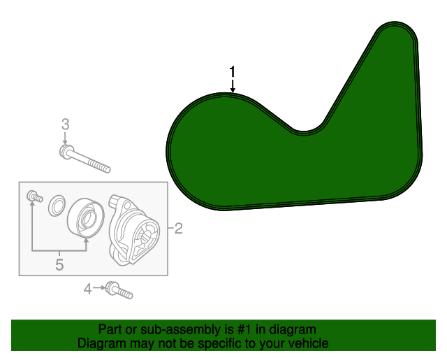 2016-2021 Honda Belt, Alternator (Mitsubishi) 31110-RLV-A02 | OEM Parts ...