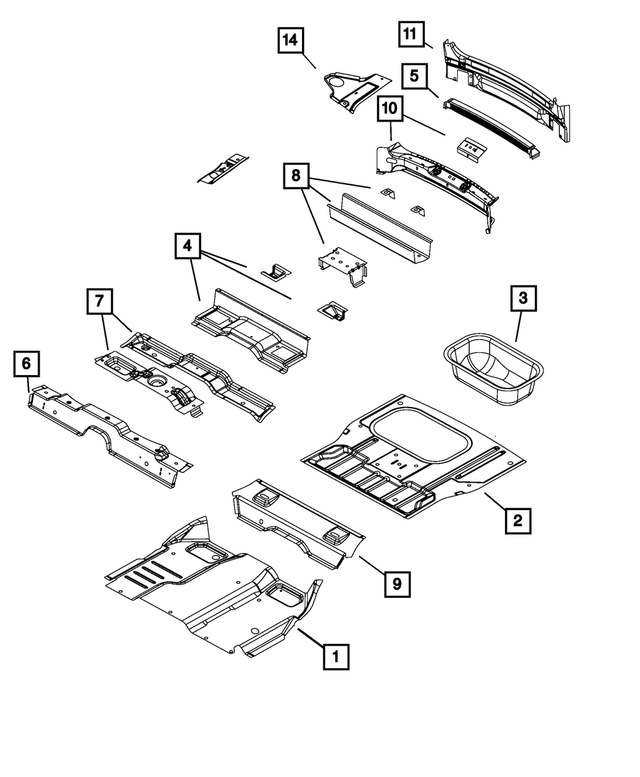 2009-2020 Dodge Journey Lift-Gate Lower Panel 05067995AE | Mopar eStore