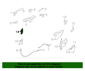 204-730-10-37 - Door Hinge 2008-2014 Mercedes-Benz | AutoNationParts.com