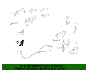 204-730-13-37 - Door Hinge 2008-2016 Mercedes-Benz | AutoNationParts.com