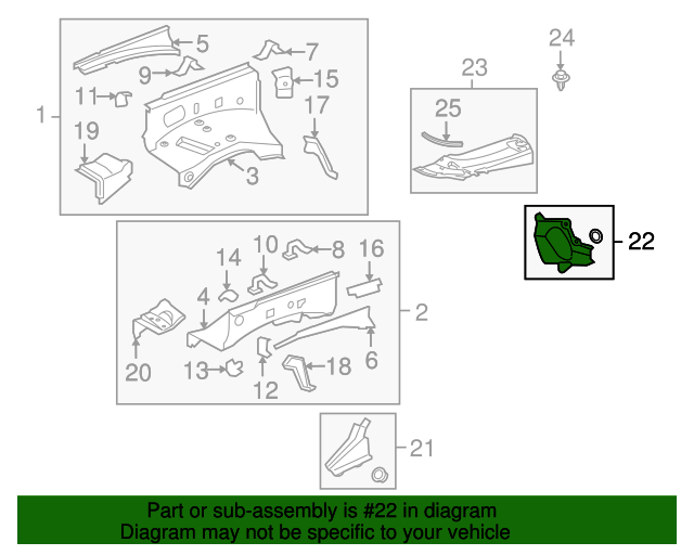 2008-2015 Lexus LX570 Side Seal 53784-60080 | OEM Parts Online