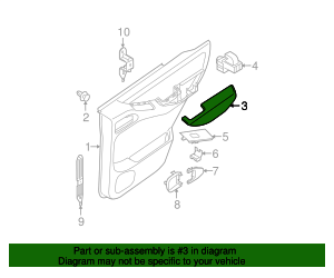 2005-2015 Nissan Xterra Armrest - Passenger Side (RH) 82940-EA204 ...