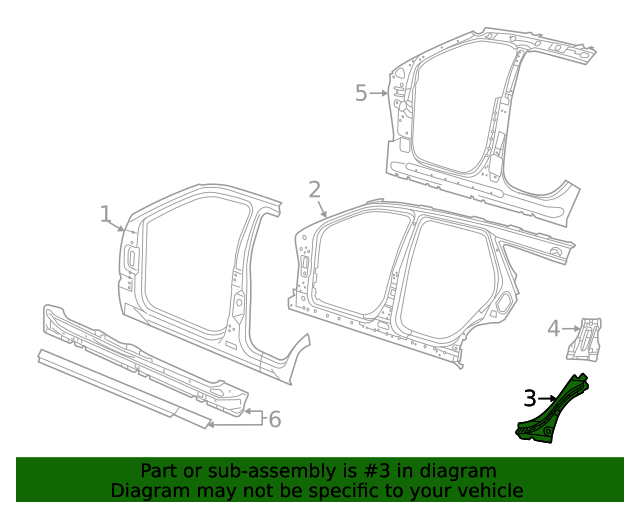 2011-2023 Dodge Durango Reinforcement 68028872aa | TascaParts.com