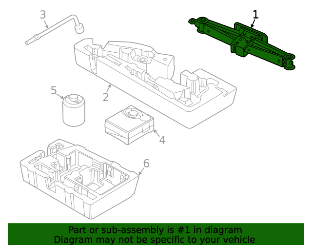 09110-P2000 - Floor Jack - 2021-2023 Hyundai Santa Fe | OEM Hyundai ...