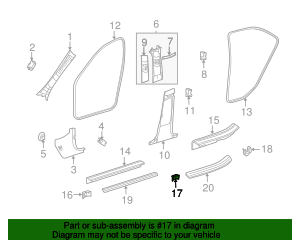 2007-2015 Mercedes-Benz Spring Clip 002-991-37-70 | Mercedes-Benz Parts