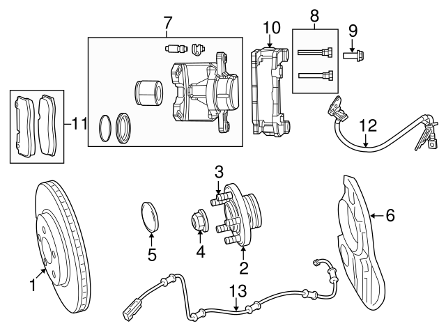 2011-2019 Mopar Brake Hose - Driver's Side (LH) 68154771AB | TascaParts.com