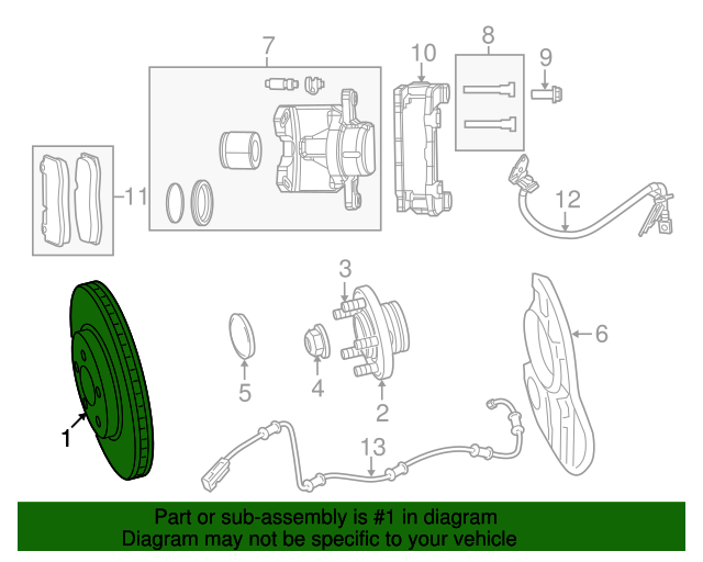 68368069AA - Brake Rotor - 2014-2021 Dodge Charger | Mopar Parts Canada