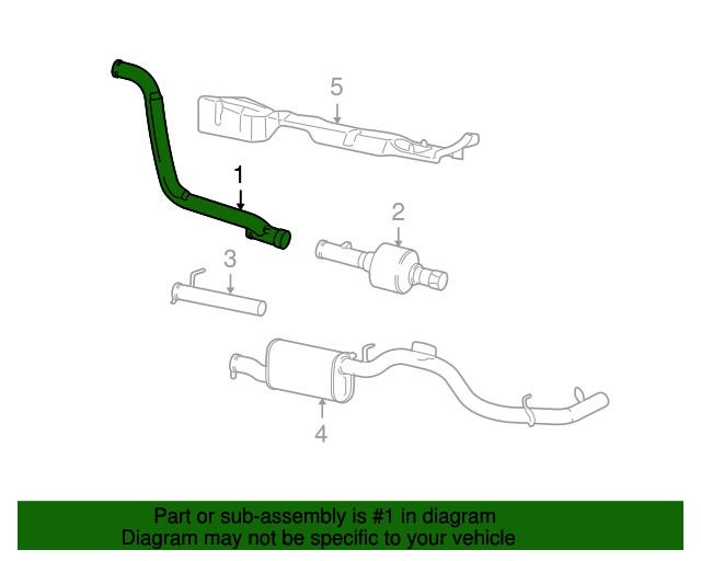 2004-2007 Ford Exhaust Pipe 4C3Z-6N646-AA | OEM Parts Online
