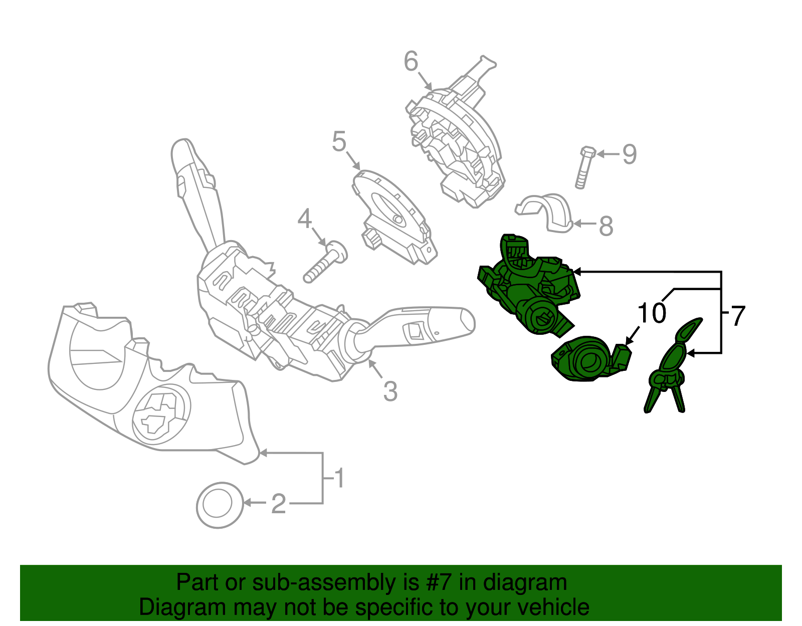 2016-2018 Kia Sorento | Lock Housing | 81900-C6D00 | Kia Auto Parts