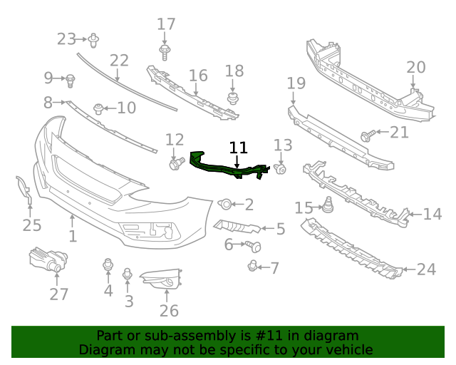 2017-2023 Subaru Impreza Corner Support 57707FL21A | OEM Parts Online