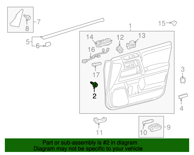 90467-09203 Door Trim Panel Clip - Toyota | Mike Calvert Toyota Parts