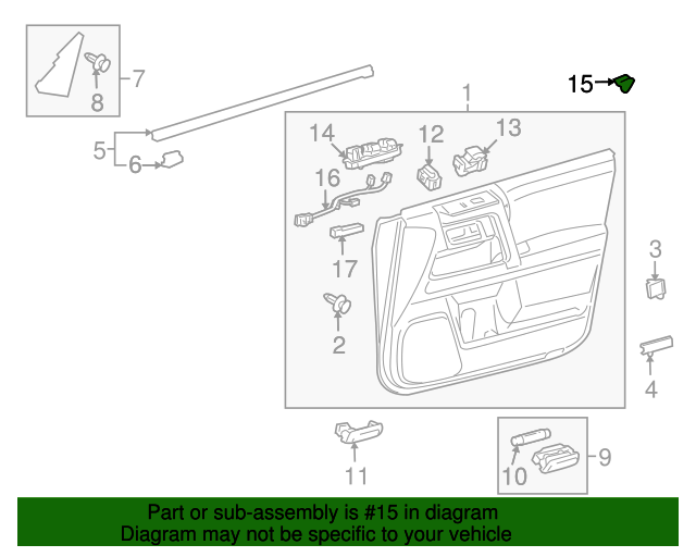 67663-48010 - Frame Trim - 2004-2024 Toyota | OEM Genuine Toyota Parts